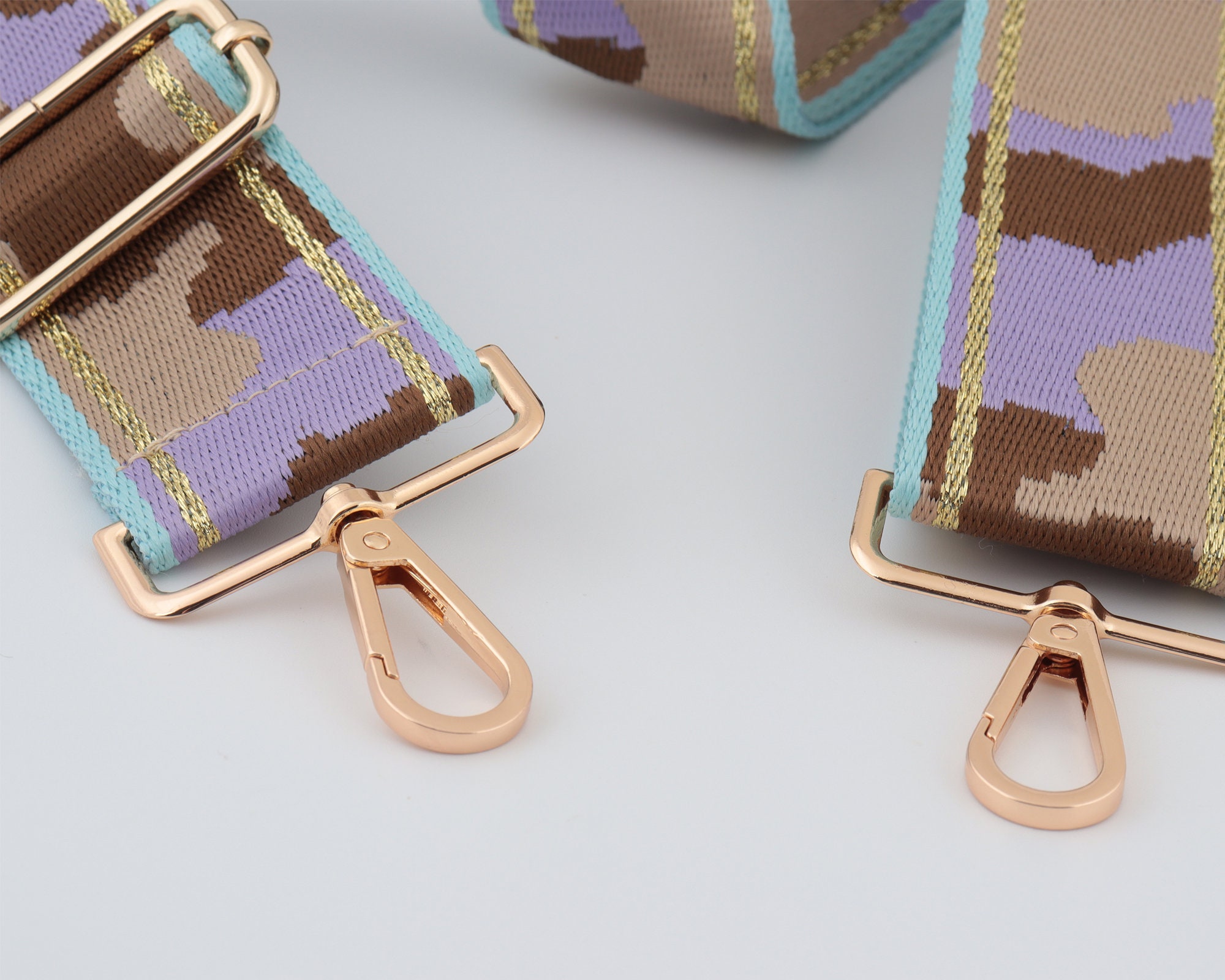 5cm Width Adjustable Camouflage Purse Strap Belt,purple Bag Strap Nylon ...
