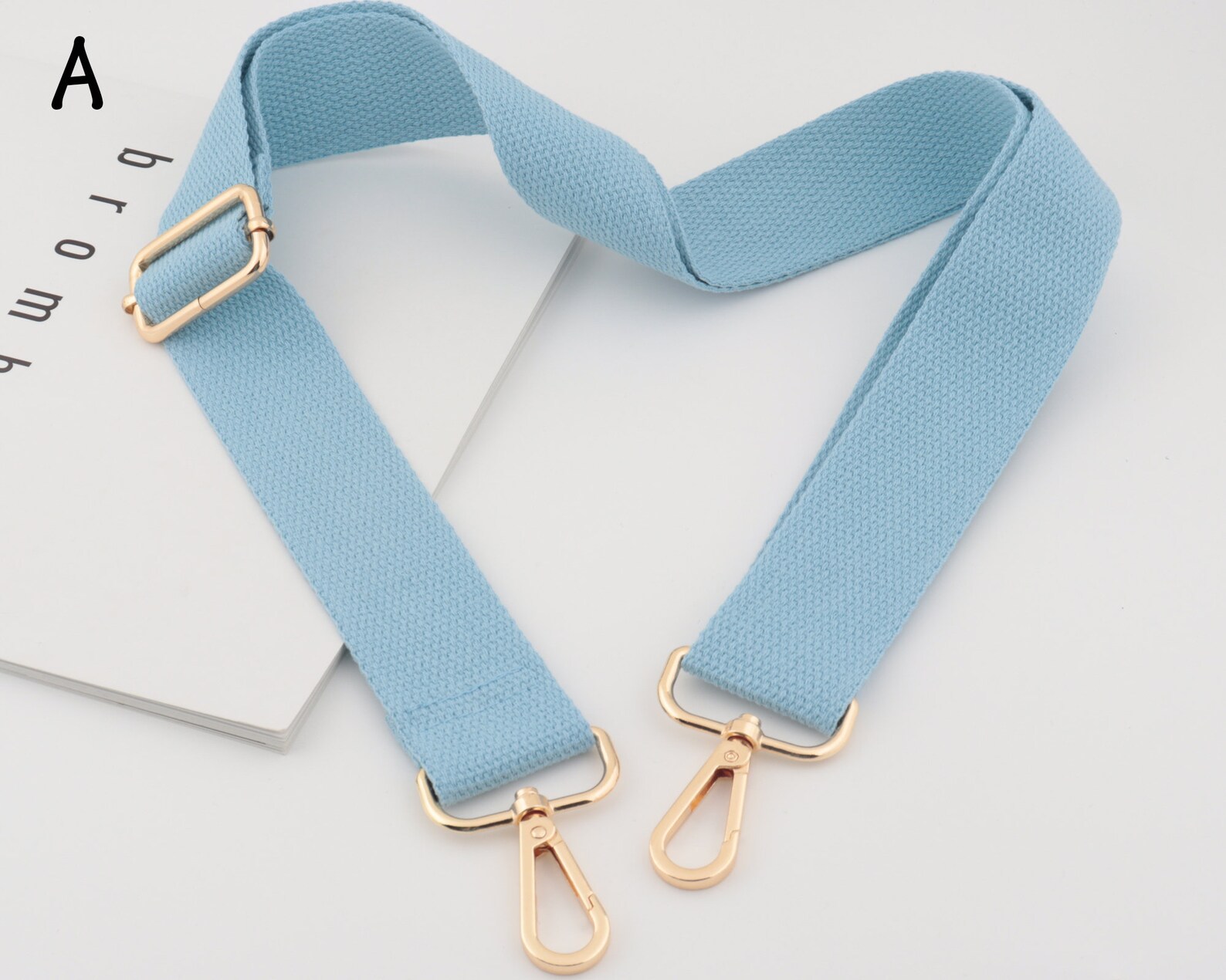 3.8cm Width Adjustable Embroidery Webbing Shoulder Purse Strap,canvas ...