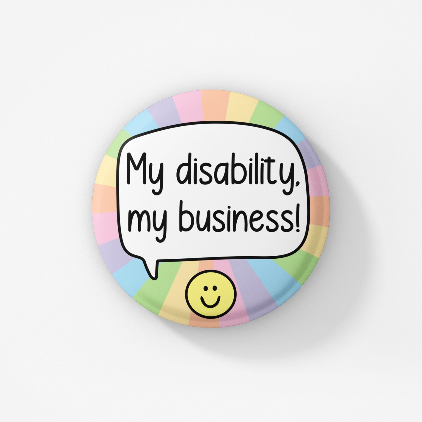 My Disability My Business Badge Pin Disability Pride | Etsy