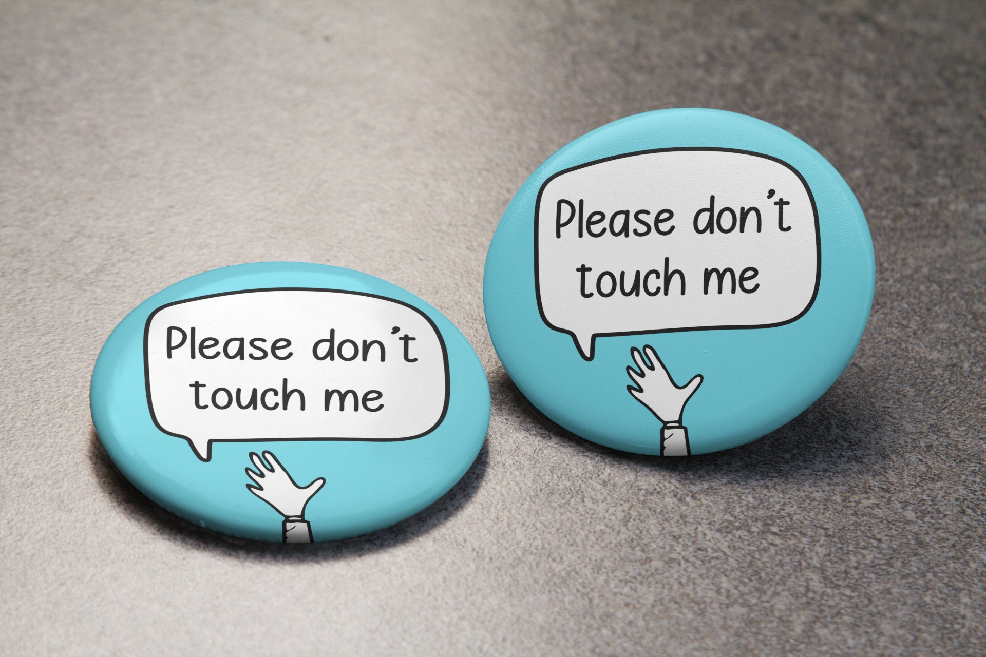 Please Don't Touch Me Badge Pin Anxiety Badge Personal - Etsy UK