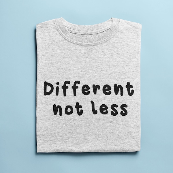 Different Not Less - Etsy