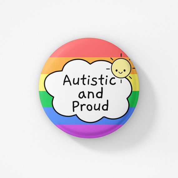 Autistic and Proud Pin Badge ASD Autism Awareness - Etsy