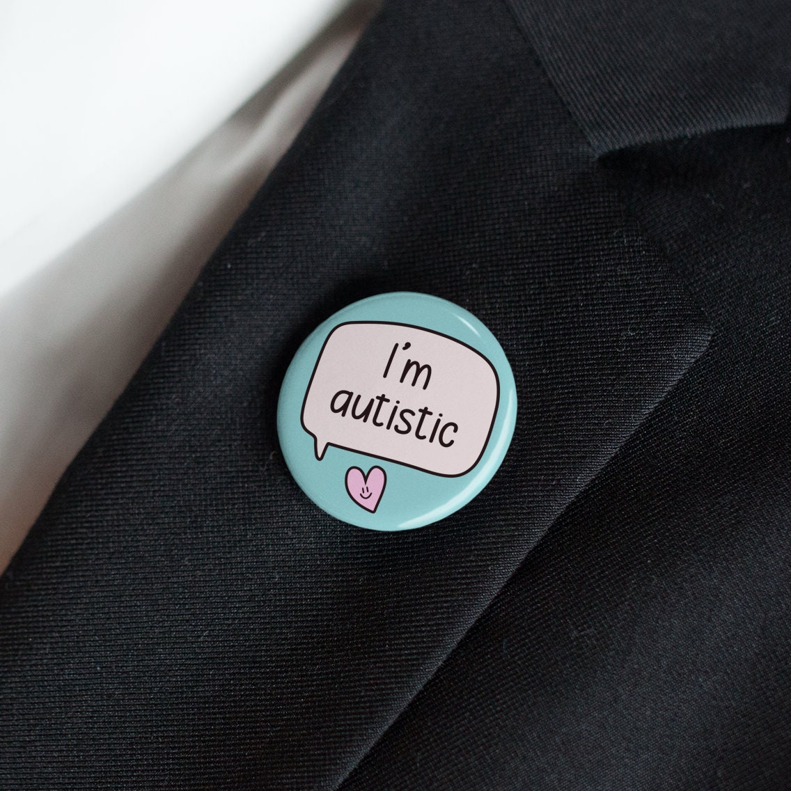 I'm Autistic Badge Pin Neurodivergent Button Badge | Etsy UK