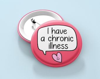 Chronically Fabulous Chronic Illness Pin Badge Button - Etsy