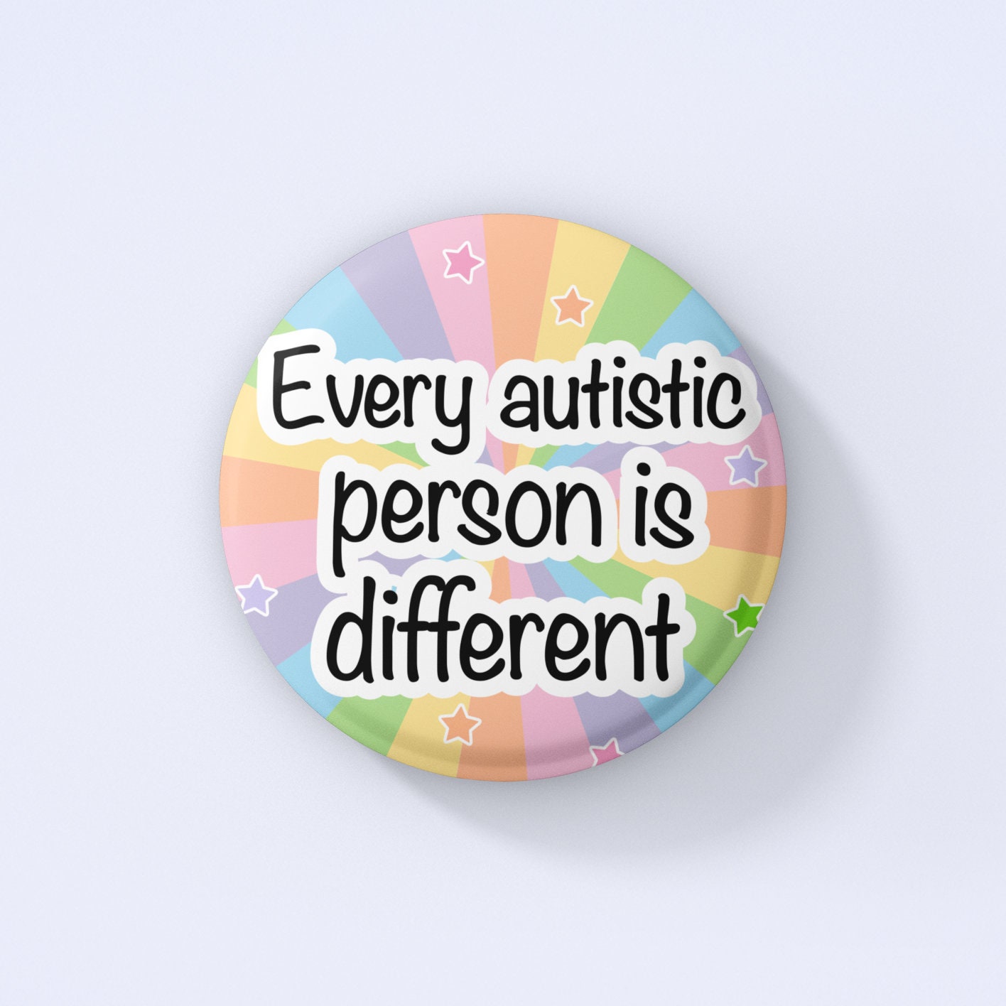 Every Autistic Person is Different Badge Pin Autism Spectrum - Etsy UK
