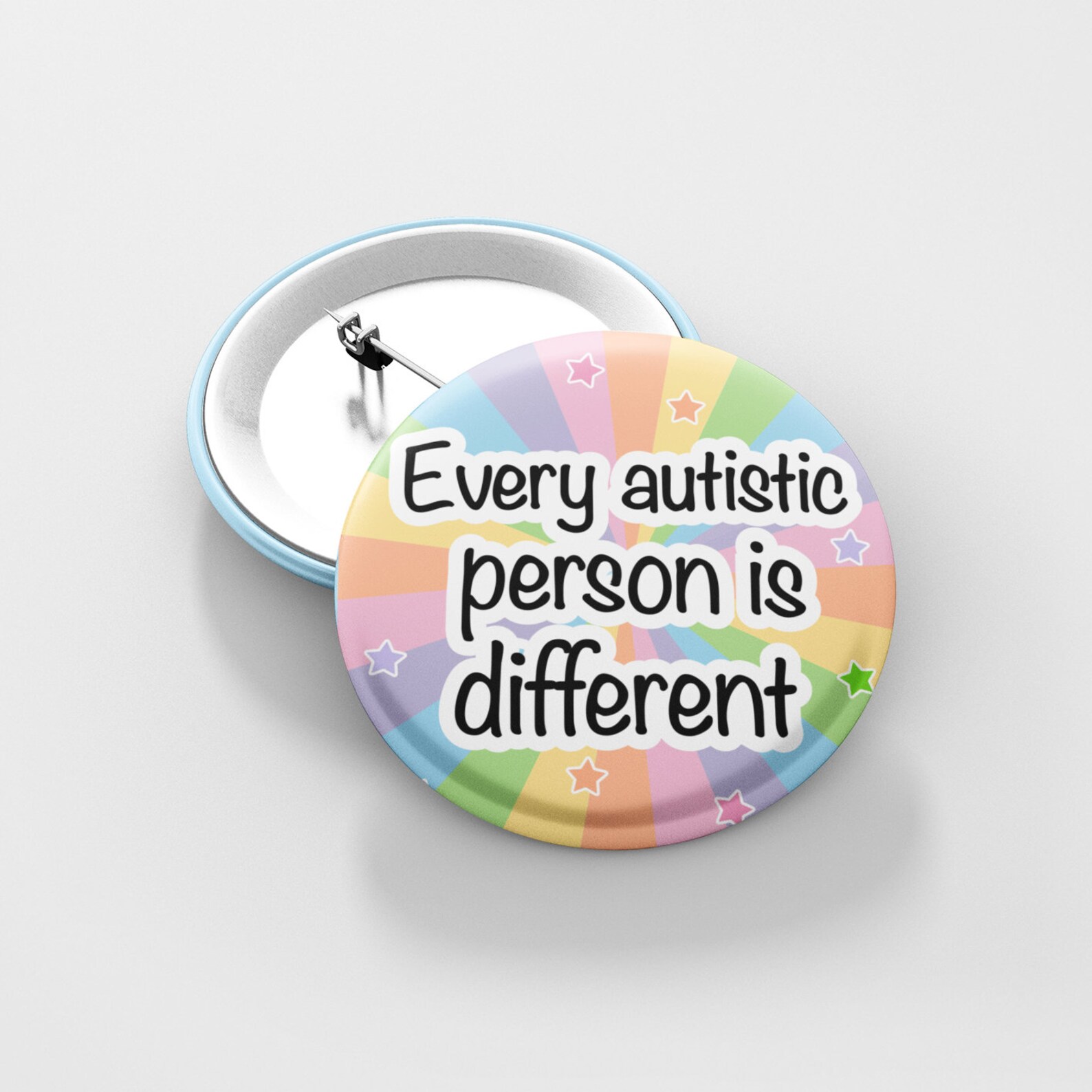 Every Autistic Person is Different Badge Pin Autism Spectrum - Etsy UK