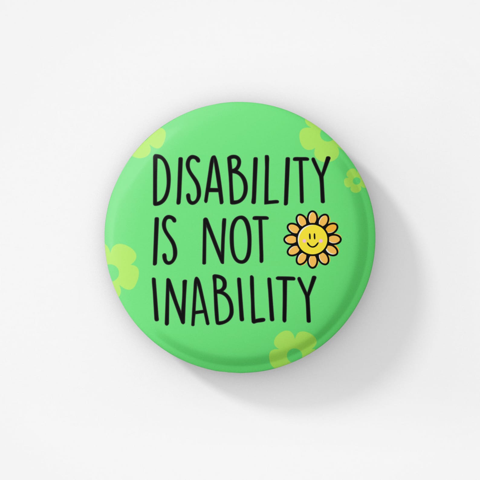 Disability is Not Inability Badge Pin Invisible Illness - Etsy