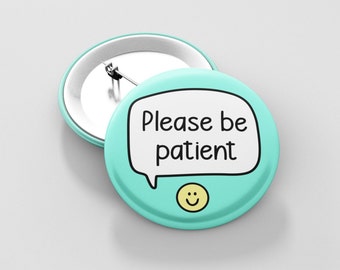 Im Mute Non-verbal Pin Badge Button - Etsy