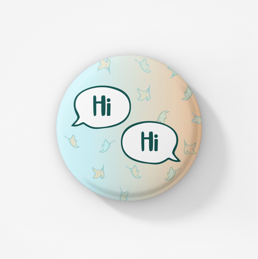 Hi, Hi Inspired Heartstopper Pin | Gay Pride - LGBTQ+ - Pride Pins - Etsy
