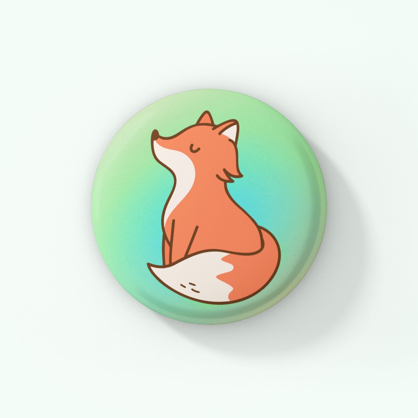 Fox Pin Badge | Fox Lover Gifts - Animal Lovers - Cute Fox Badges - Etsy