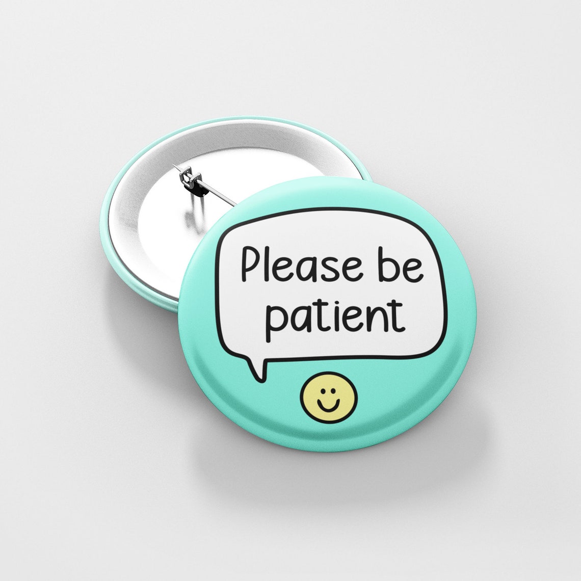 Please Be Patient Pin Badge Add on Badge 38mm | Etsy UK