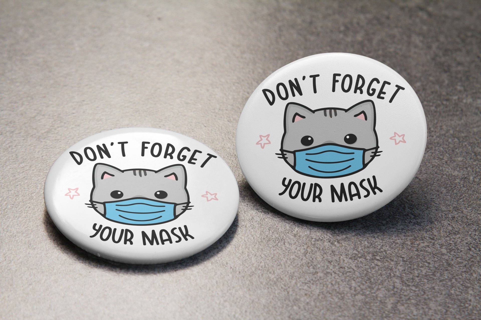 Don't Forget Your Mask Badge Pin Wear A Mask Face | Etsy
