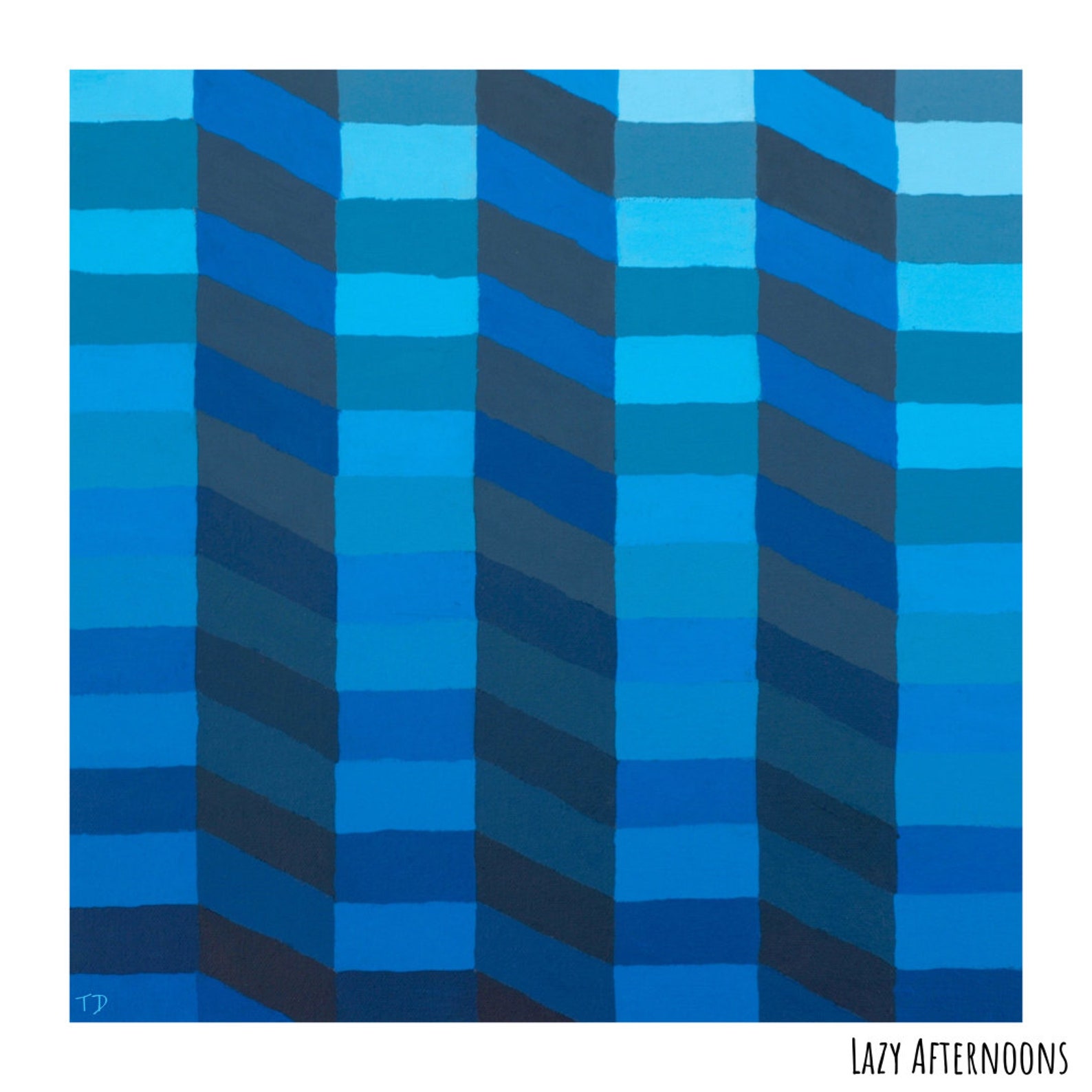 Blue Towers | 10x10 Fine Art Print - Etsy