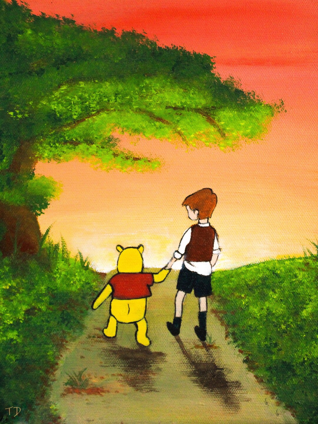 Pooh & Christopher Robin | Digital File Download - Etsy