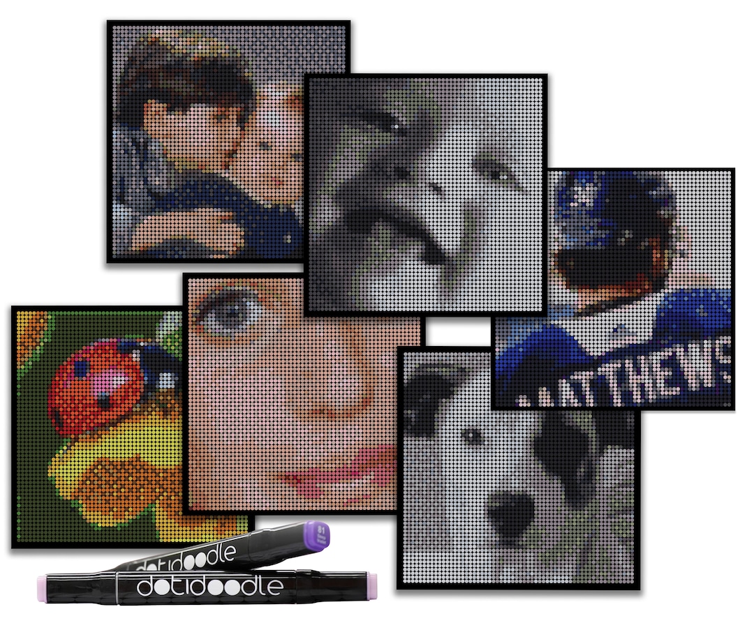 Custom Ready to Colour Kit With All Markers. Send Us Your Own Image. - Etsy