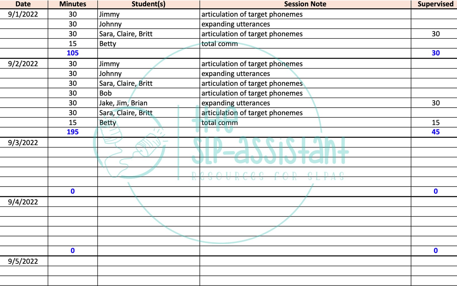 Slpa Supervisor Log Printable Forms - Printable Forms Free Online