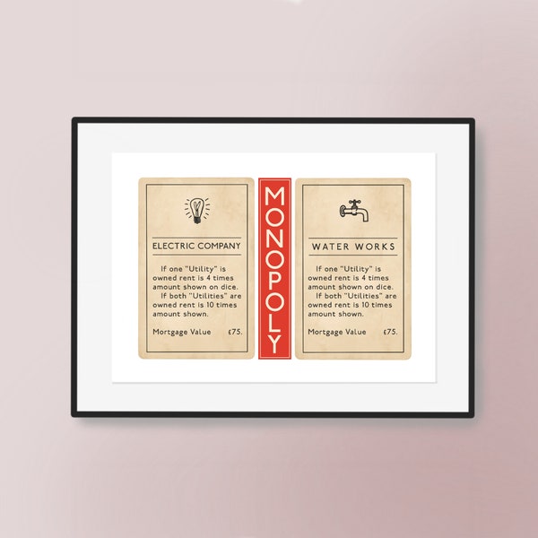 Monopoly Water Works - Etsy