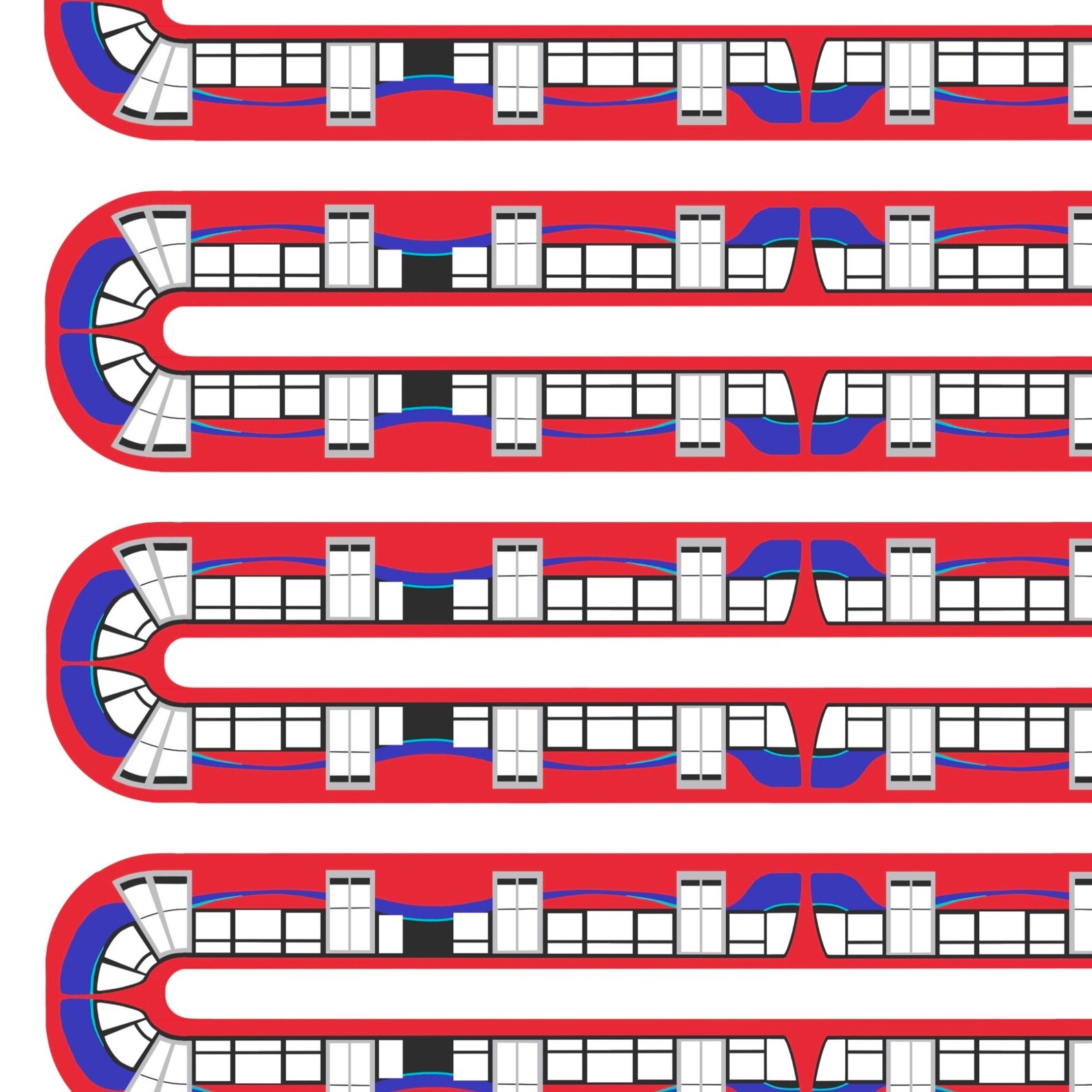 Docklands Light Railway DLR Hand Drawn Print - Wall Art | Art Print ...