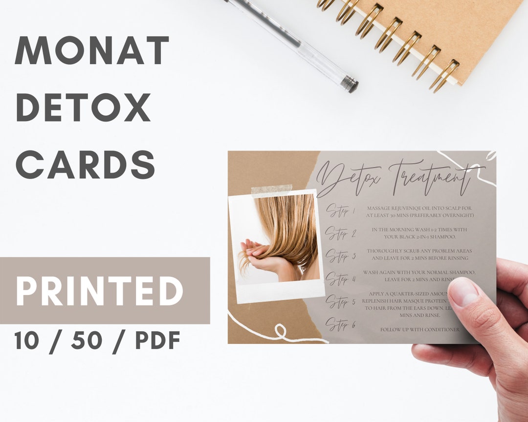 MONAT Detox Treatment Cards - Etsy