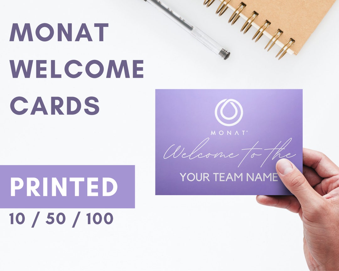 MONAT Welcome to the Team Cards - Etsy
