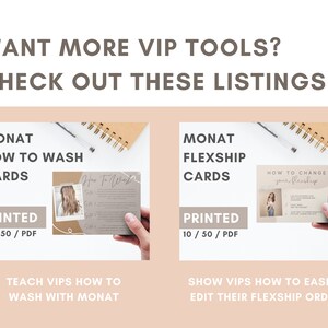 MONAT Thank You VIP Cards | Etsy