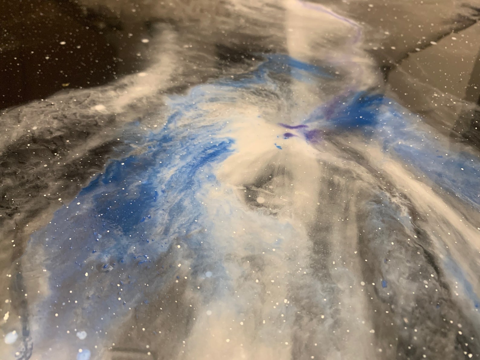 Original High Gloss Galaxy Resin Art on Stretched Canvas | Etsy