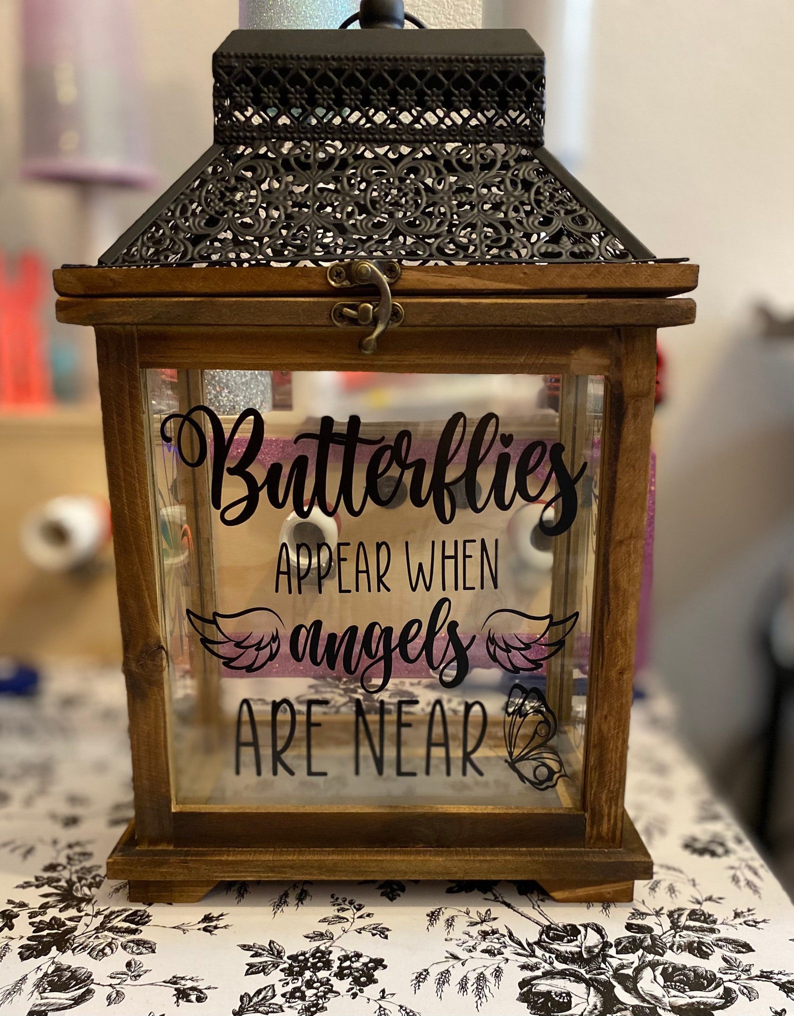 Personalized Lanterns With Led Candle Indoor Lantern Indoor - Etsy