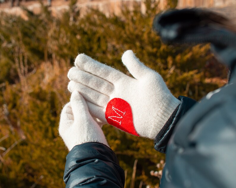 Personalized Monogrammed off White Women Gloves - Etsy