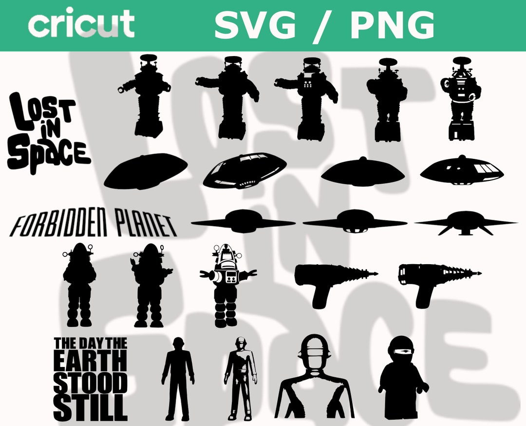 SVG / PNG - Classic Sci-fi Vol. 1- Cricut Cut Files - Etsy