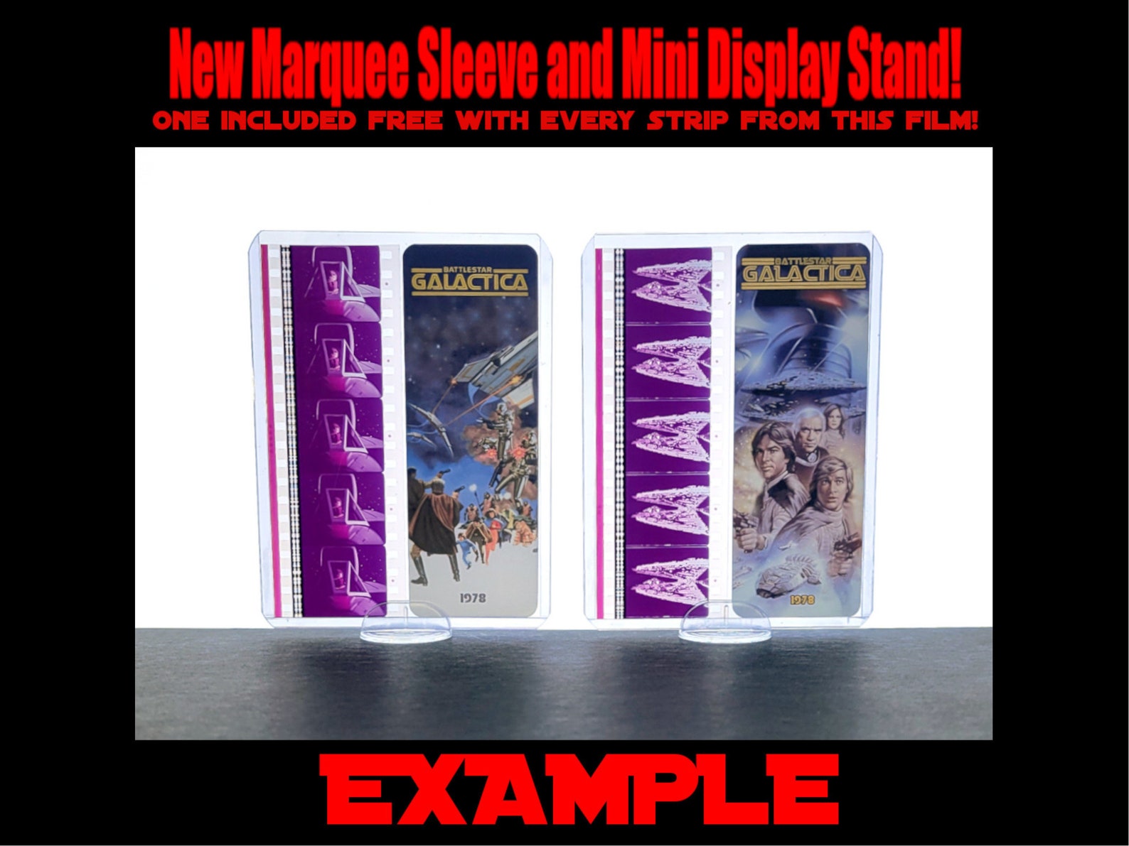 Battlestar Galactica 1978 Front of the Galactica 35mm 5 Cell Film Strip ...