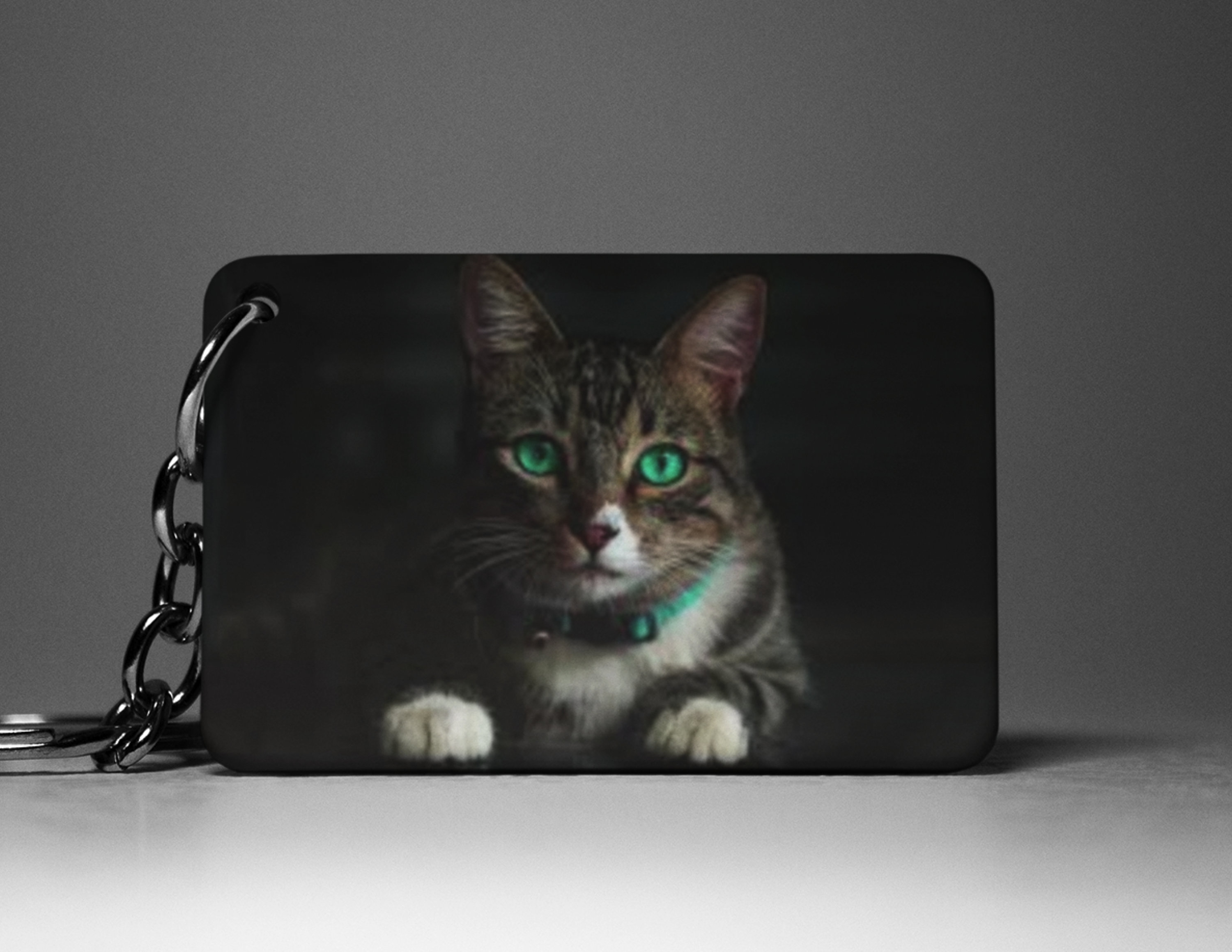 Personalized Cat Keychain Photo Custom Keychain Double-sided - Etsy