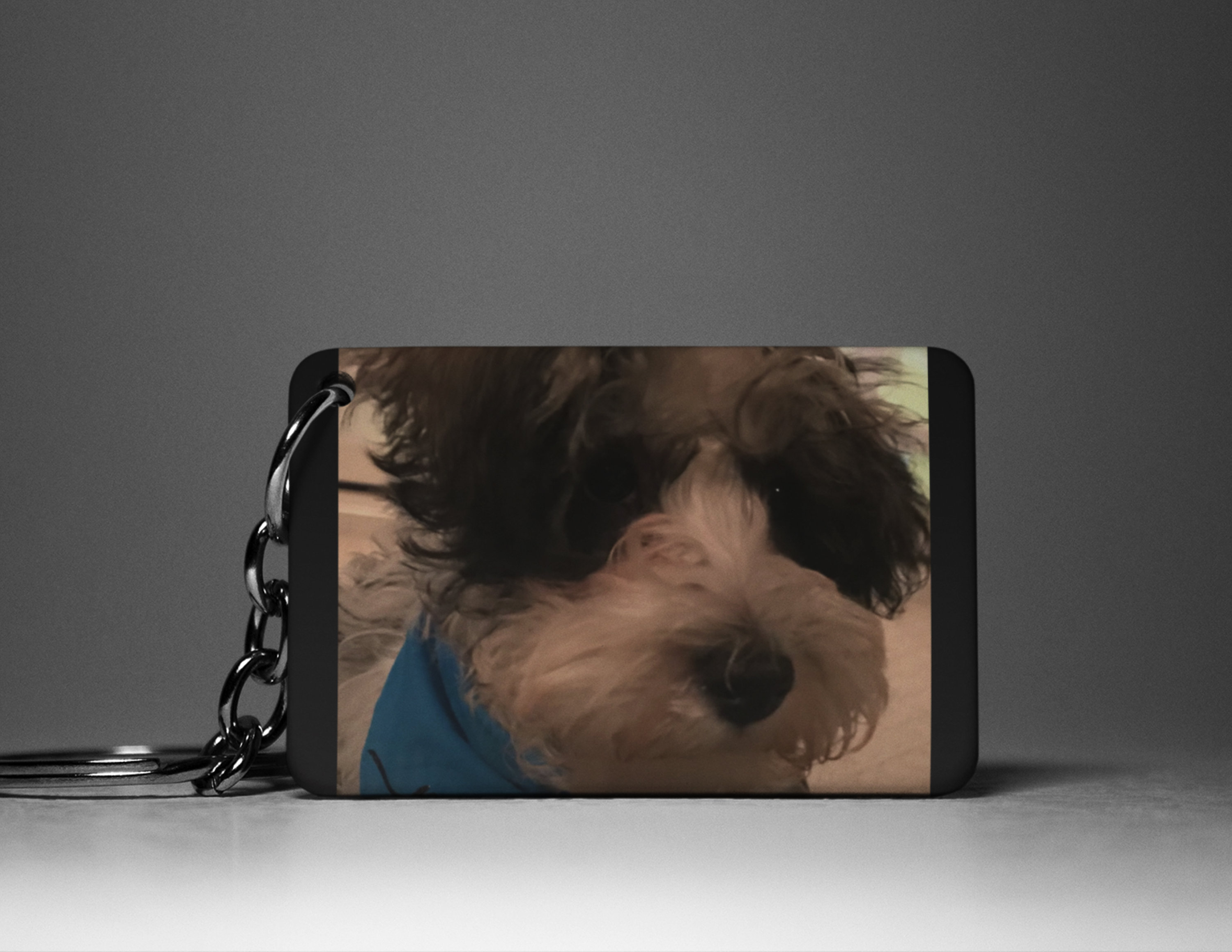 Personalized Puppy Keychain Photo Custom Keychain - Etsy