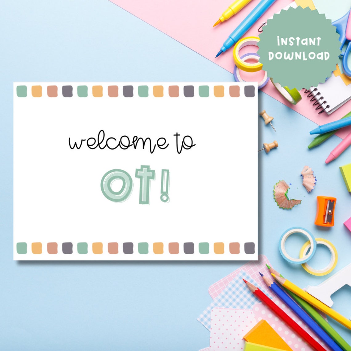 Occupational Therapy Welcome Sign | Physical Therapy Welcome Sign ...