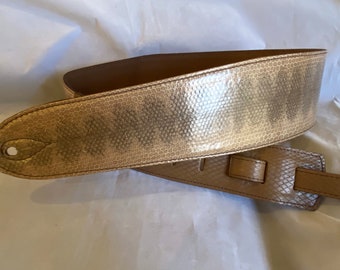 Python Skin Guitar Strap | Etsy