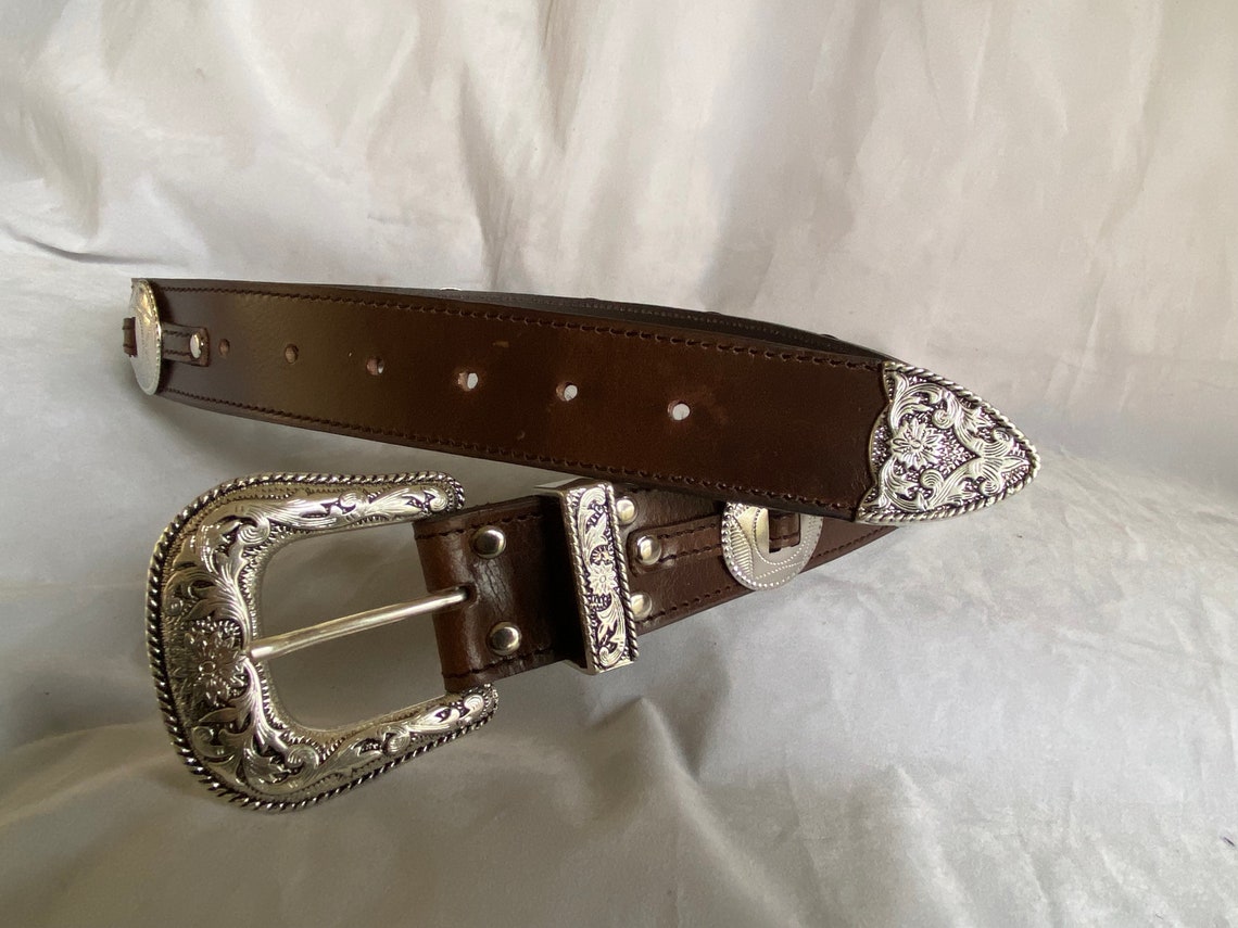 Brown 38mm Leather Weston Style Belt - Etsy