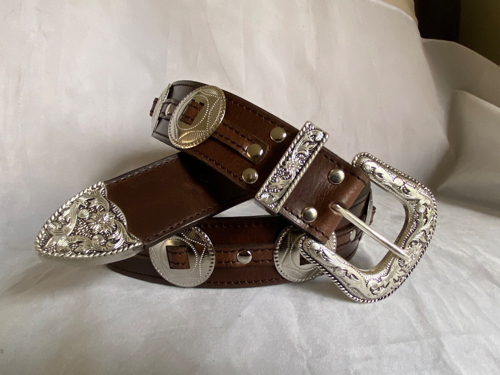 Brown 38mm Leather Weston Style Belt - Etsy