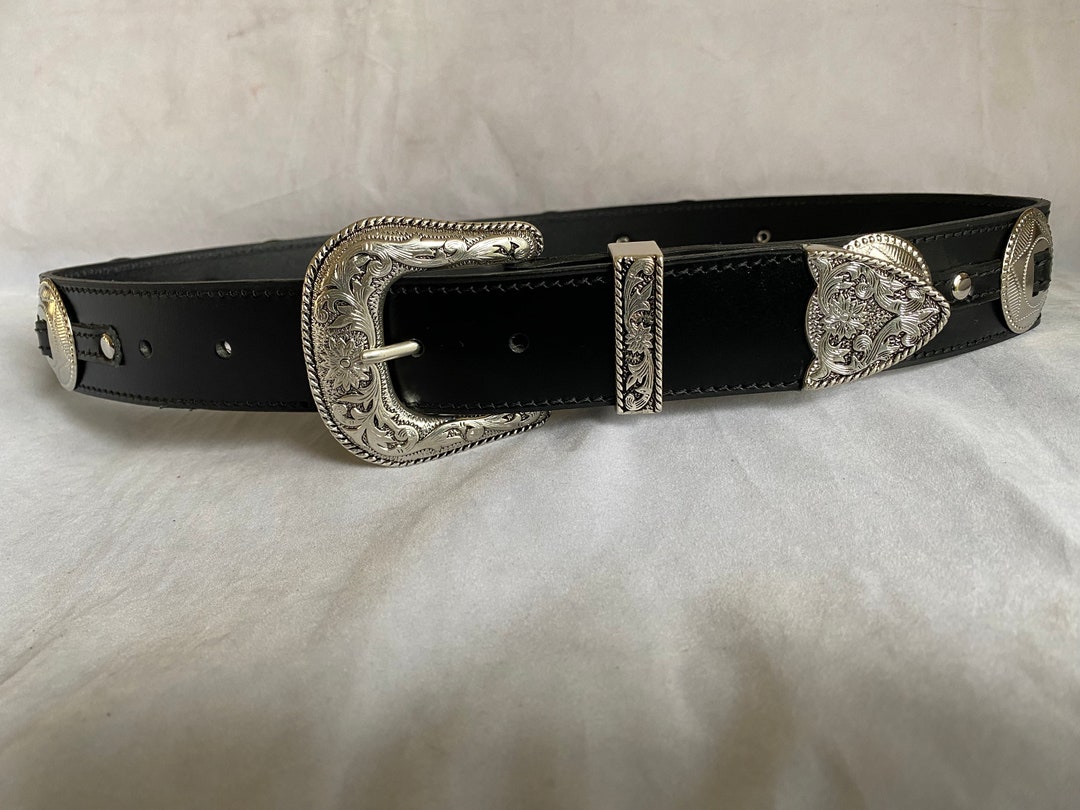 Black 38mm Leather Weston Style Belt - Etsy