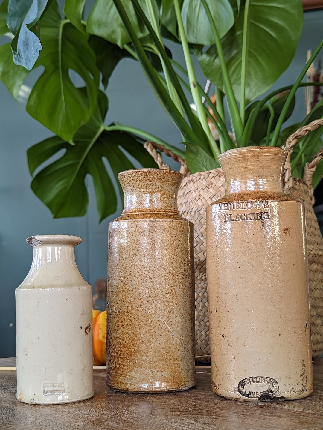 Pale Glaze & Salt Glaze Bottles Blacking Ink Bottles REDUCED REDUCTION ...