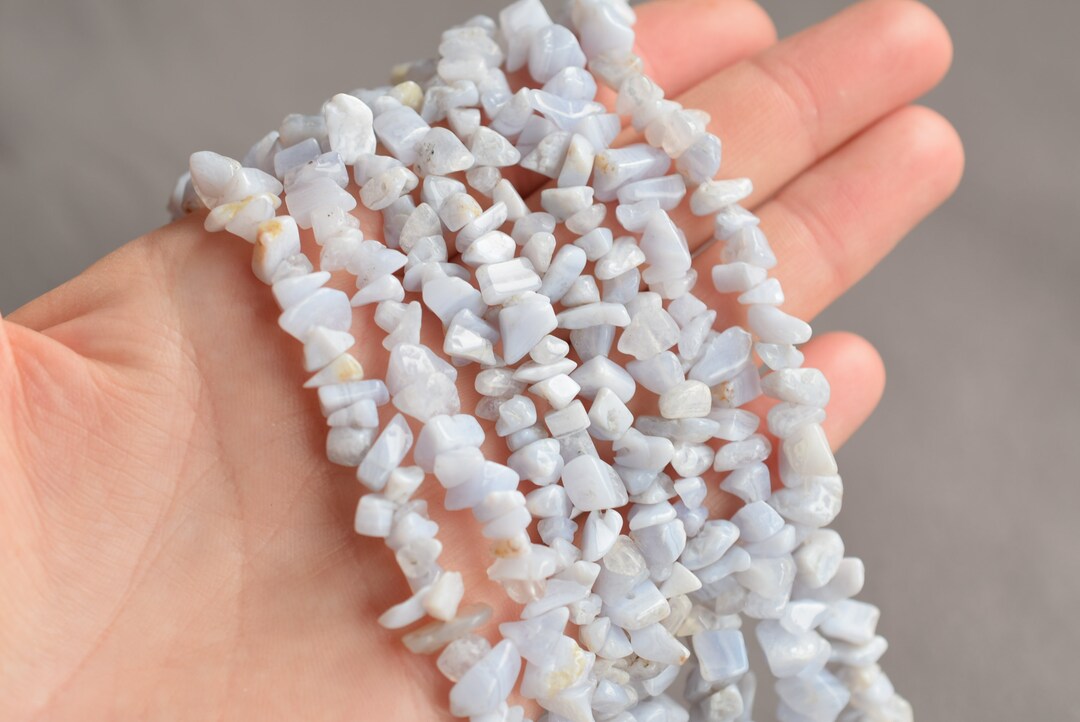 Blue Lace Agate Chips Beads, Blue Lace Agate Beads Wholesale, Long Full ...