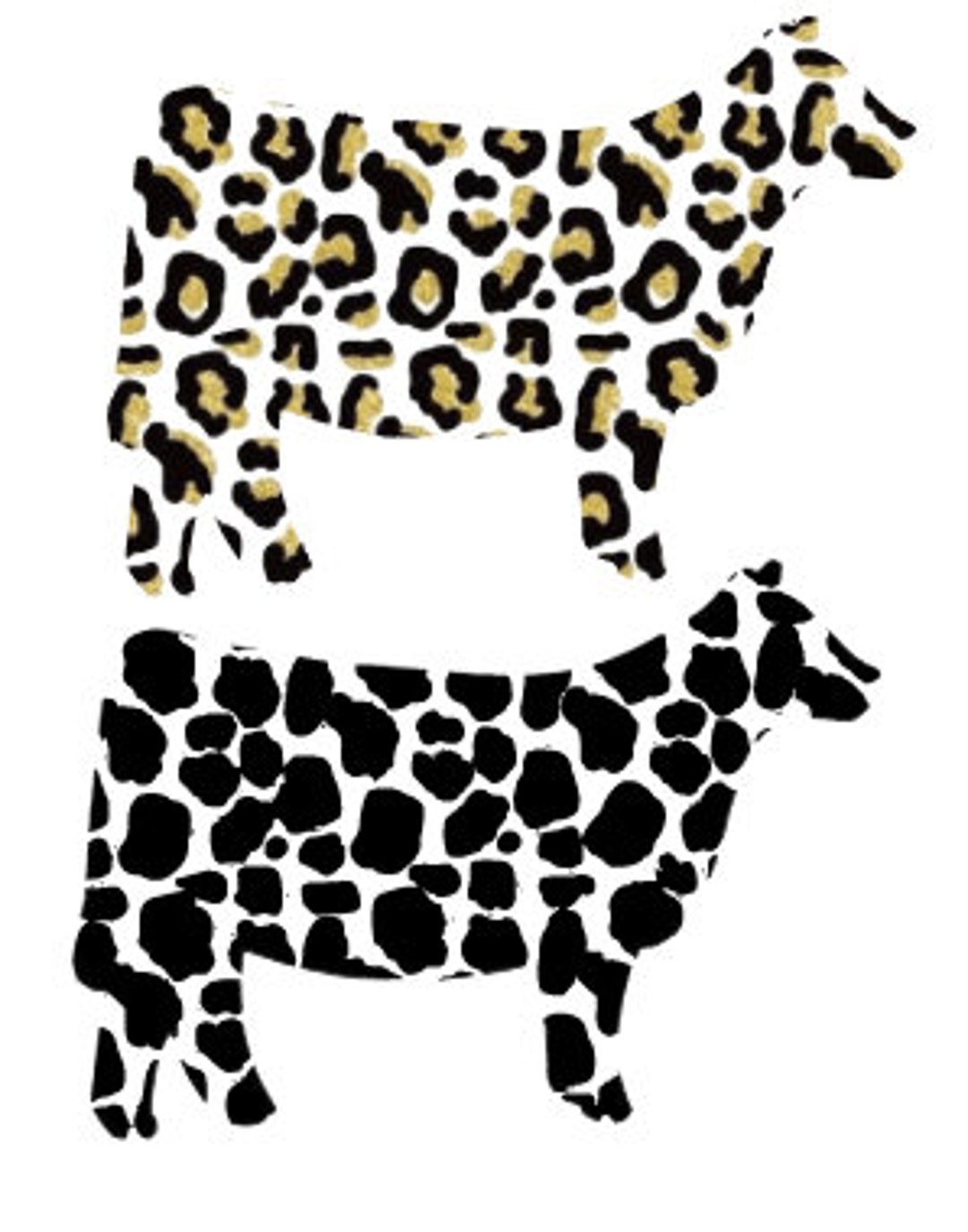 Leopard Show Cow Instant Download PNG, JPEG - Etsy