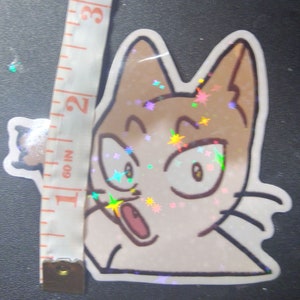 Silly Meme Cat Vinyl Stickers - Etsy