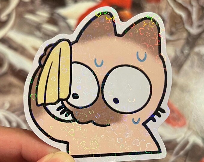 Sweat Cat Meme Vinyl Sticker - Etsy