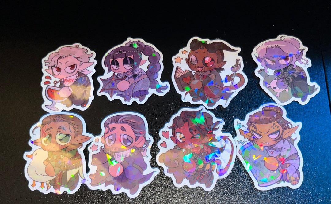 Baldur’s Gate 3 BG3 Gachapon Vinyl Sticker Minthara Astarion Wyll Lae ...