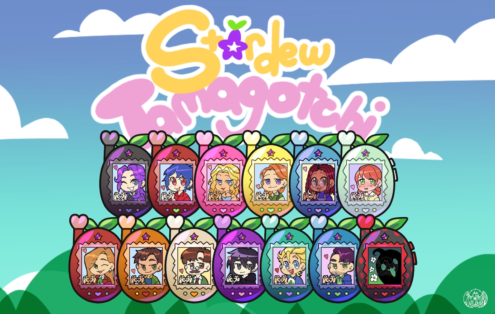 SDV Stardew Valley Tamagotchi Acrylic Charms Keychains - Etsy