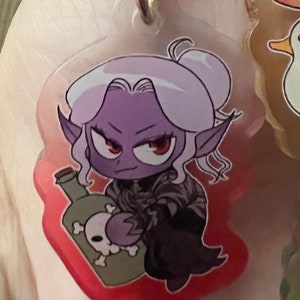 Baldur’s Gate 3 BG3 Acrylic Keychain Minthara Astarion Wyll Lae’zel ...