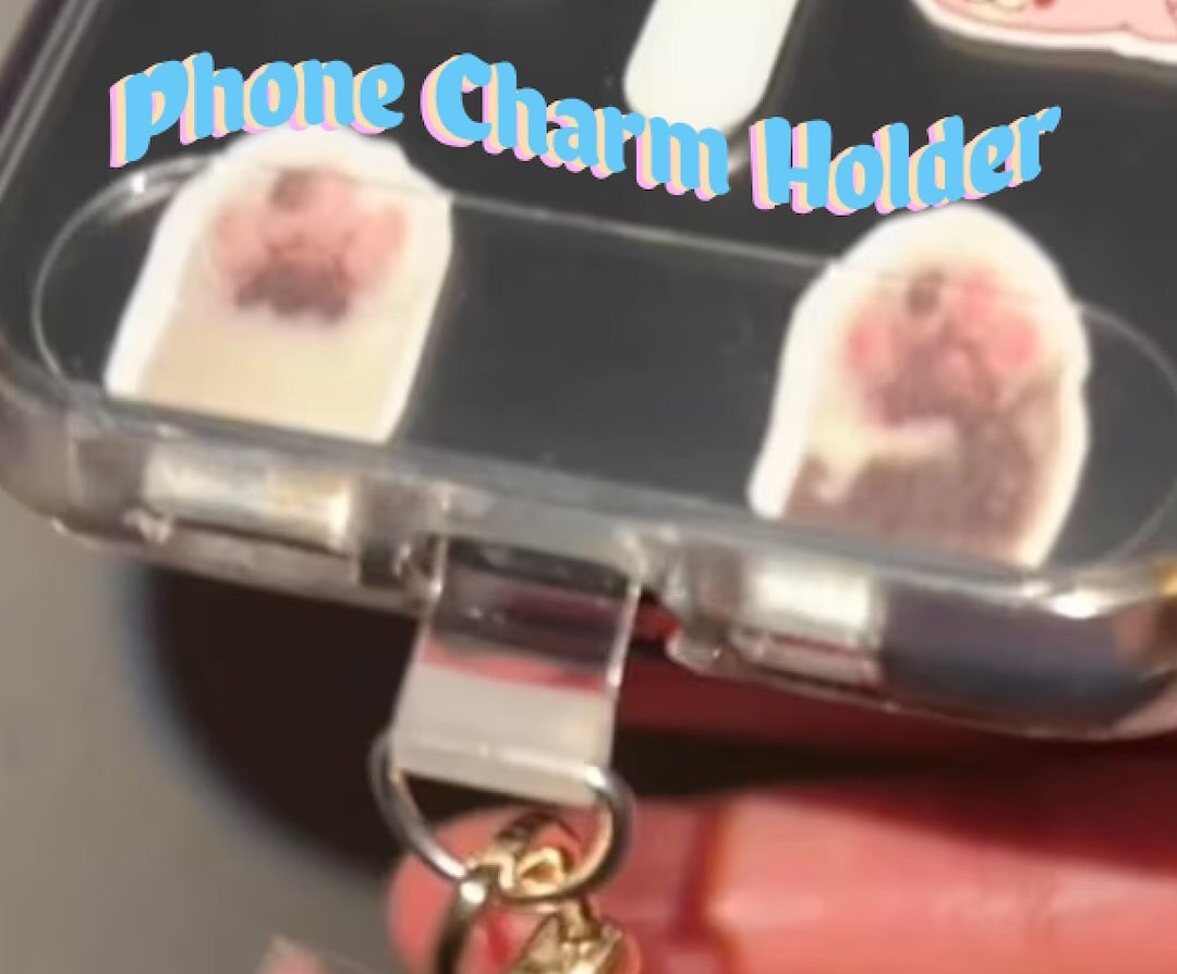 Phone Charm Keychain D-ring Holder Clear - Etsy