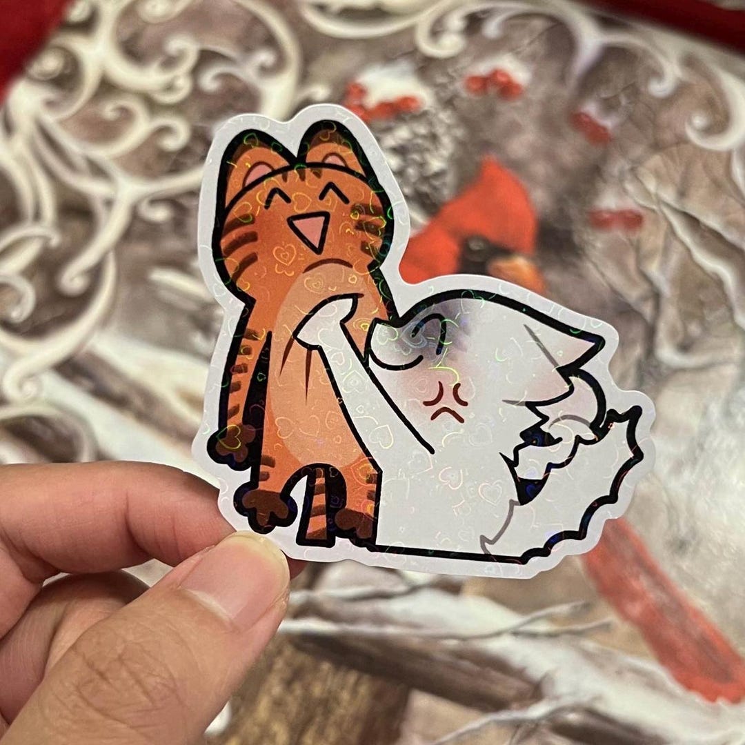 Sweat Cat Meme Vinyl Sticker - Etsy