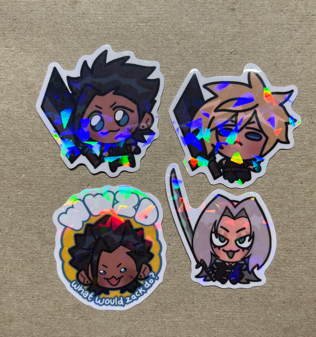 FFVII FF7 Final Fantasy 7 Remake Acrylic Keychain Sephiroth Zack Fair ...