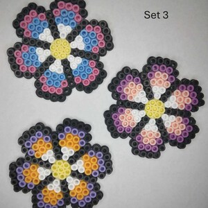 Set of 3 Flowers Bead Sprite Kitchen Decor or Magnet Customize Color - Etsy