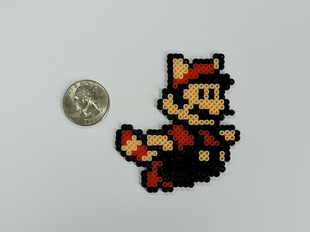 Super Mario World Perler Bead Mini Zipper Clip, Bag Tag, Pendant ...